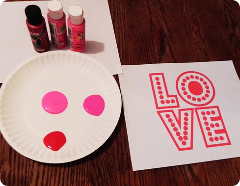 Easie Peasie Co: Wednesday Toddler Activity: Finger Painting Valentines